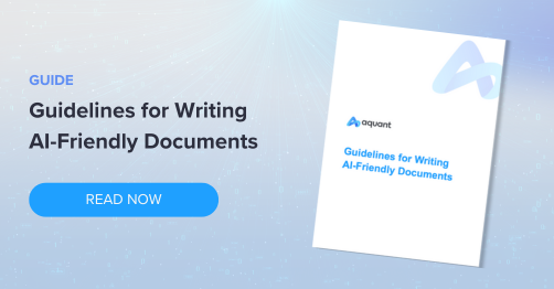 Guidelines for Writing AI-Friendly Documents - Aquant